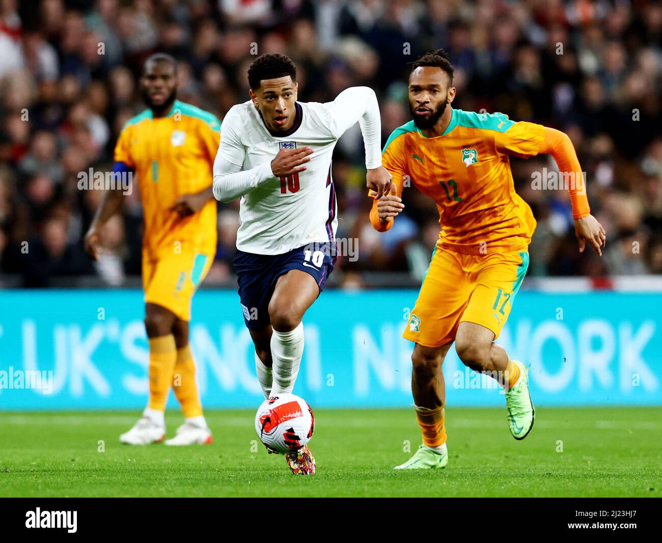 Action international friendly wembley stadium hi-res stock photography ...