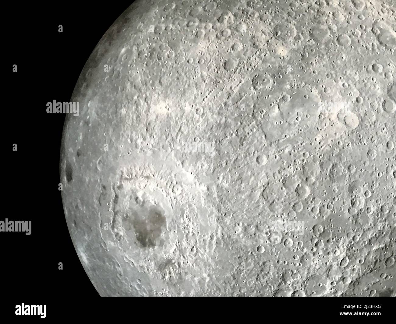 Close up super moon Against a Black Outer Space Background Stock Photo ...