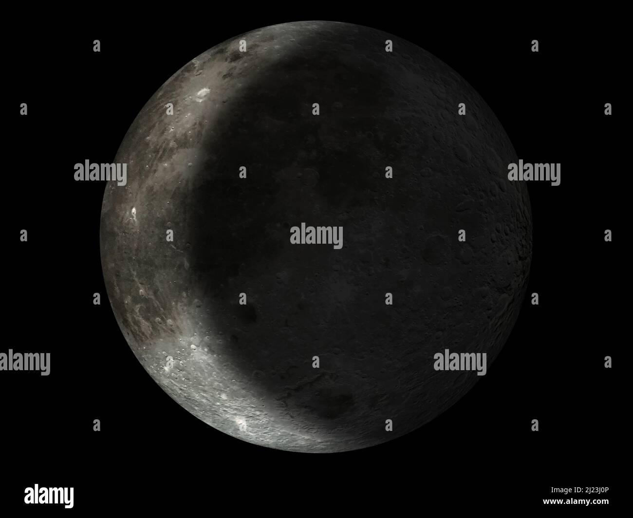 Waning crescent hi-res stock photography and images - Alamy