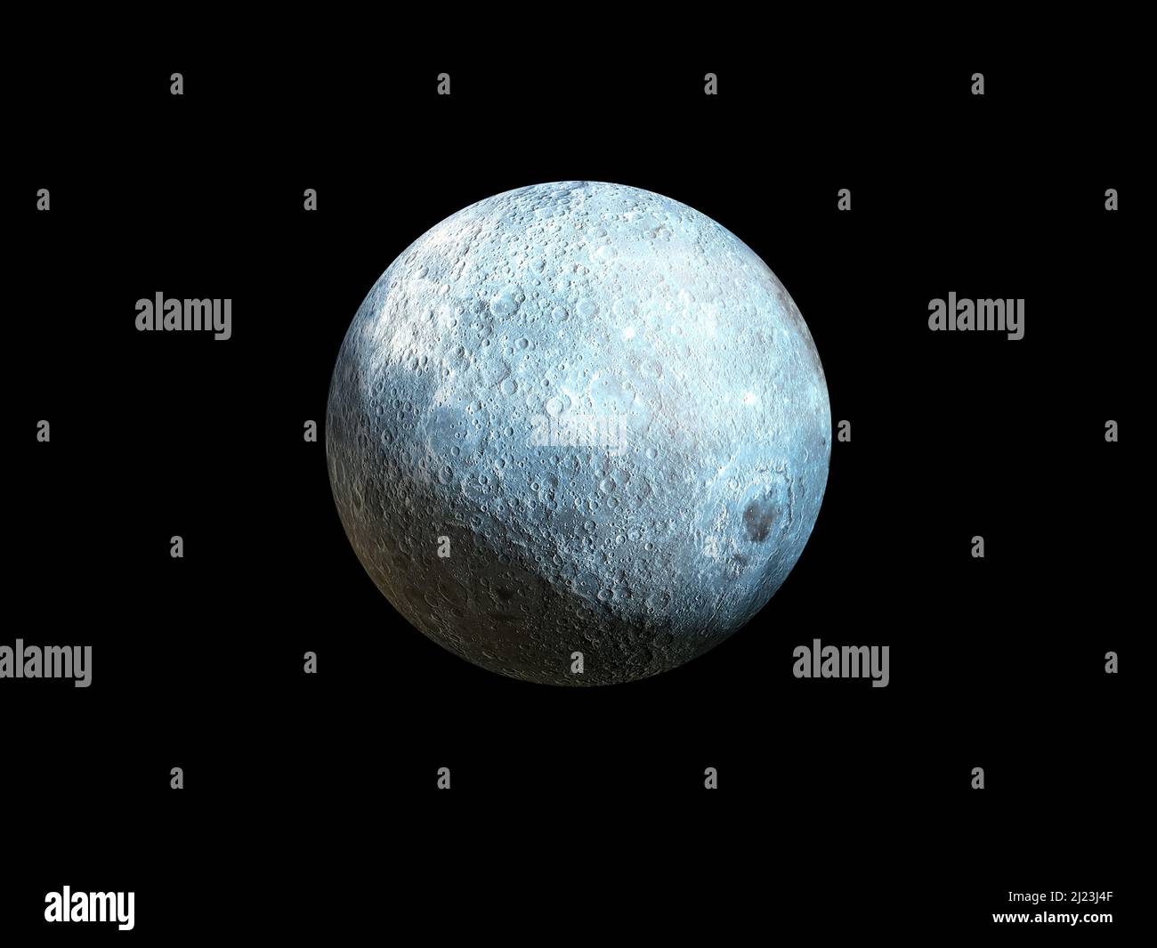 Earth's Full Moon Against a Black Outer Space Background Stock Photo ...