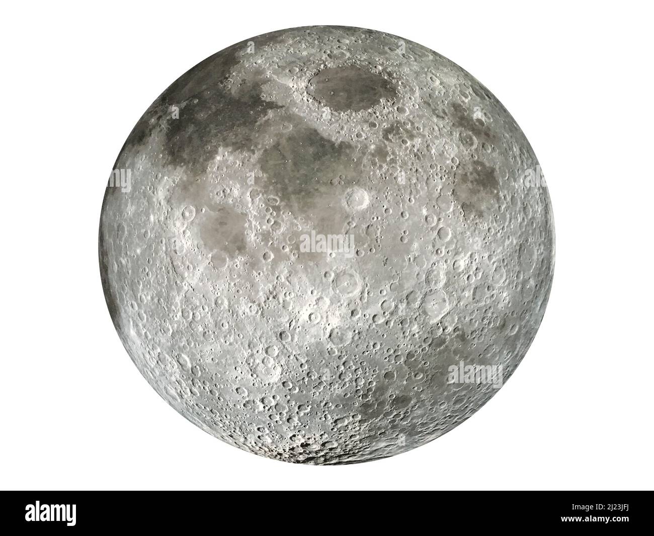 Moon With White Backdrop