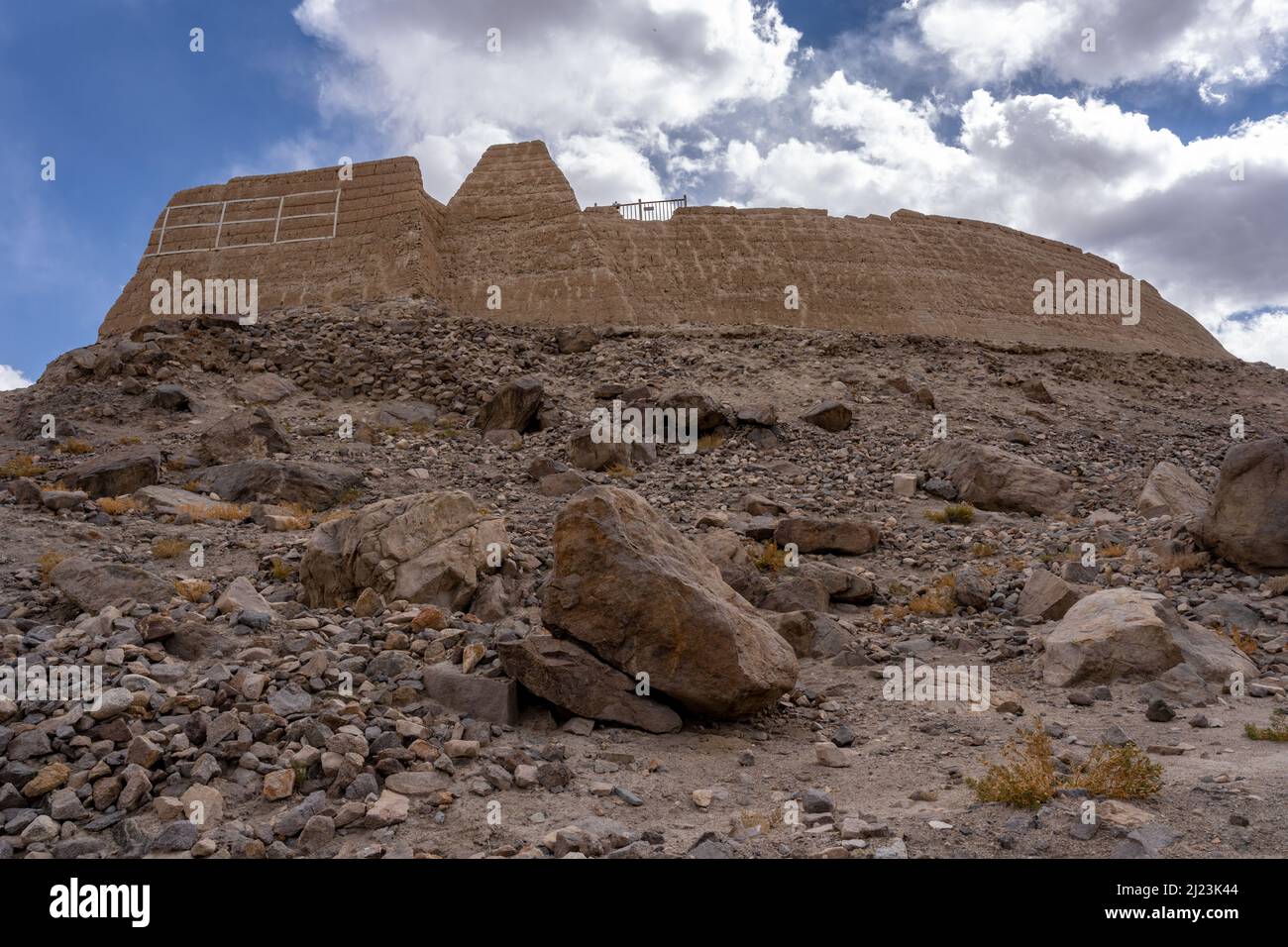 A bottom shot of ancient building ruins in the daytime Stock Photo - Alamy