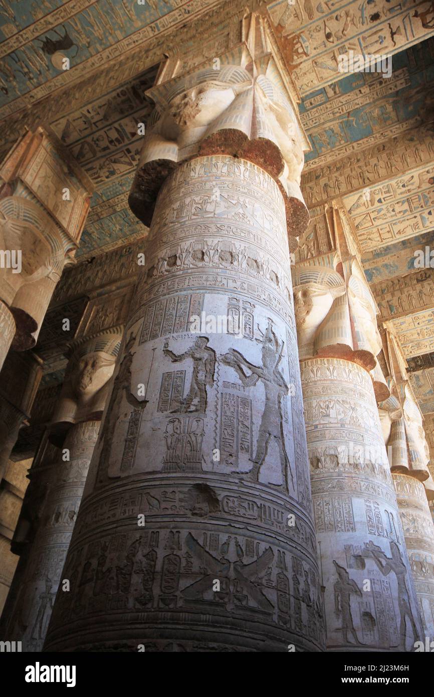 Dendera temple ceiling hi-res stock photography and images - Alamy