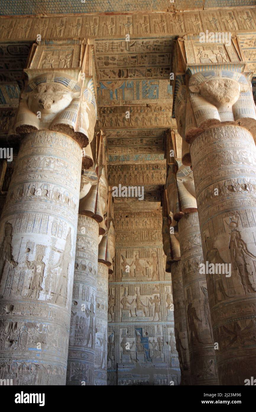 Temple at Dendera, Egypt Stock Photo - Alamy