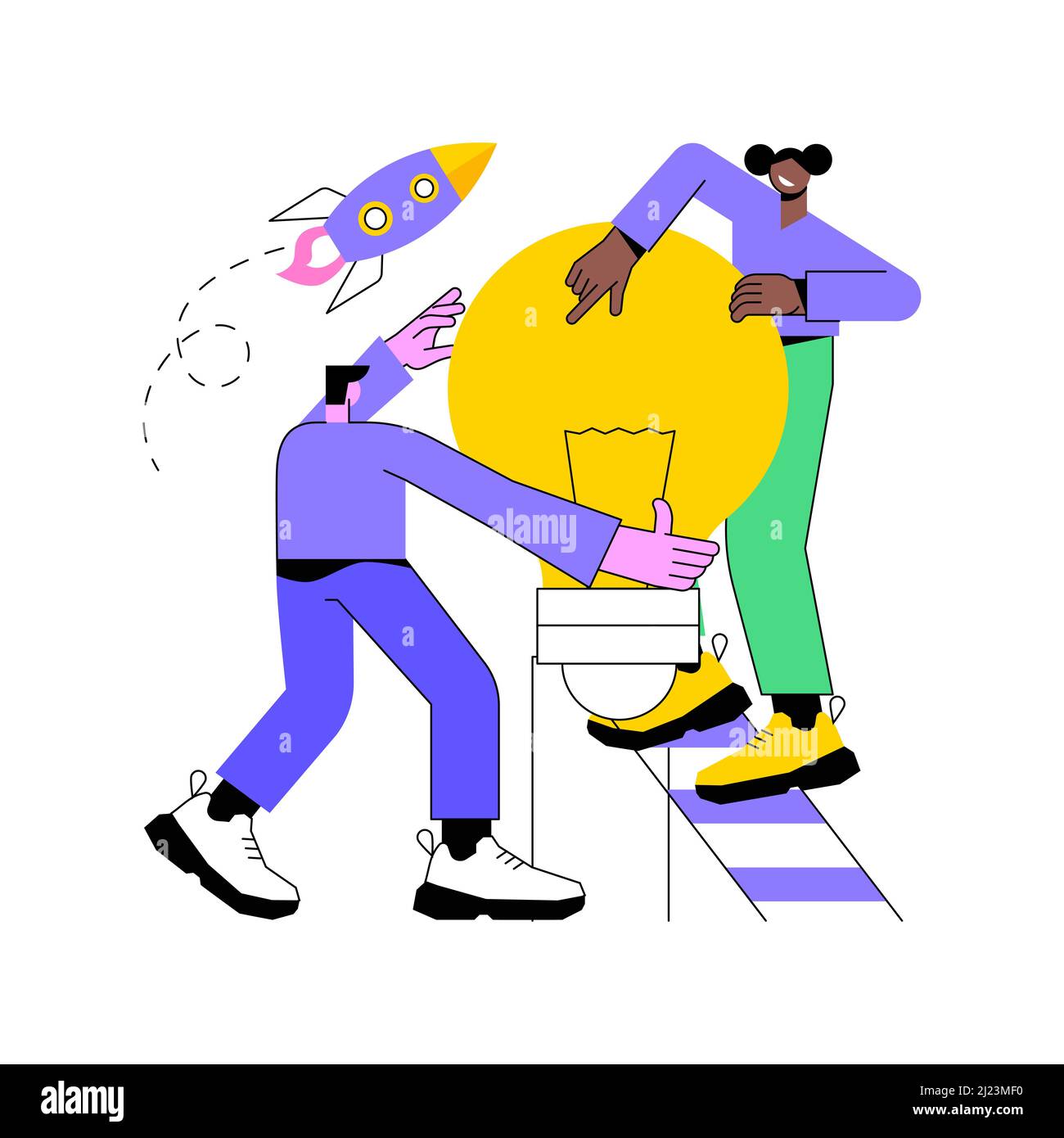 Vision statement abstract concept vector illustration. Business mission ...