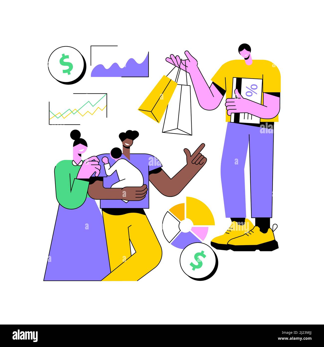 Consultative sales abstract concept vector illustration. Consultative ...