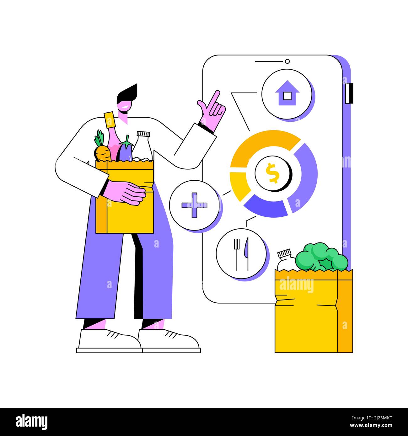 Domestic consumption abstract concept vector illustration. Gross ...