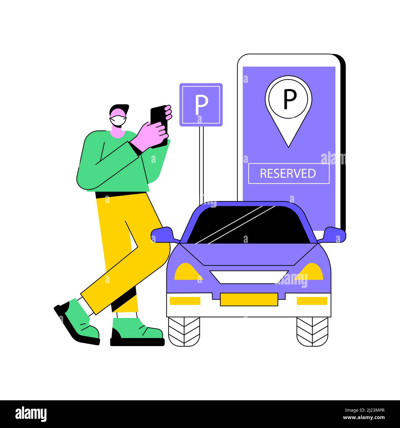 Customers parking Cut Out Stock Images & Pictures - Alamy
