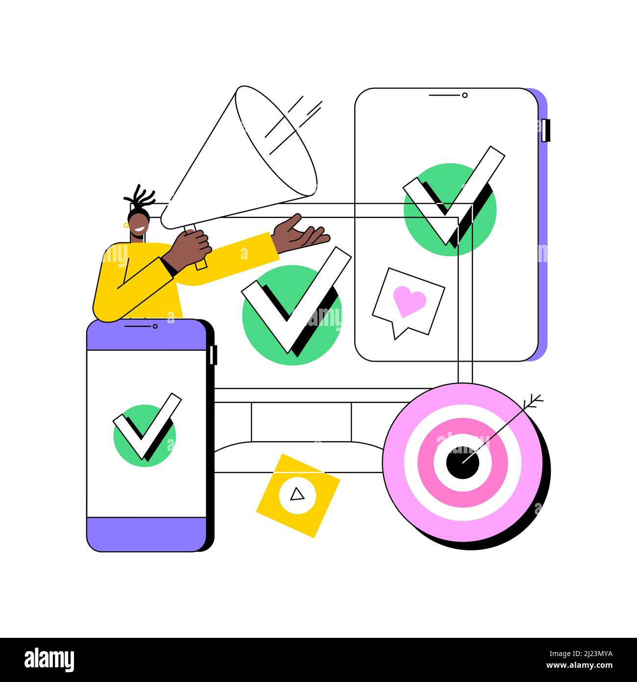 Multi Device Targeting Abstract Concept Vector Illustration Cross Device Tracking And Targeting