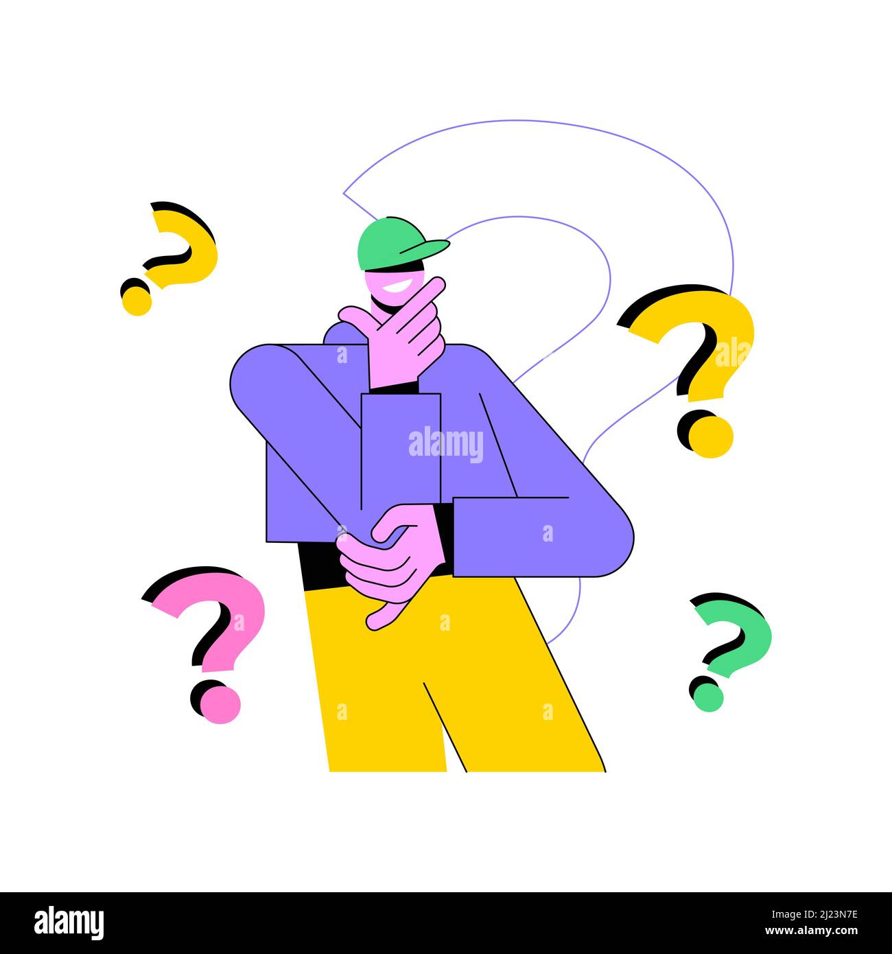 Thinking abstract concept vector illustration. Critical thinking ...