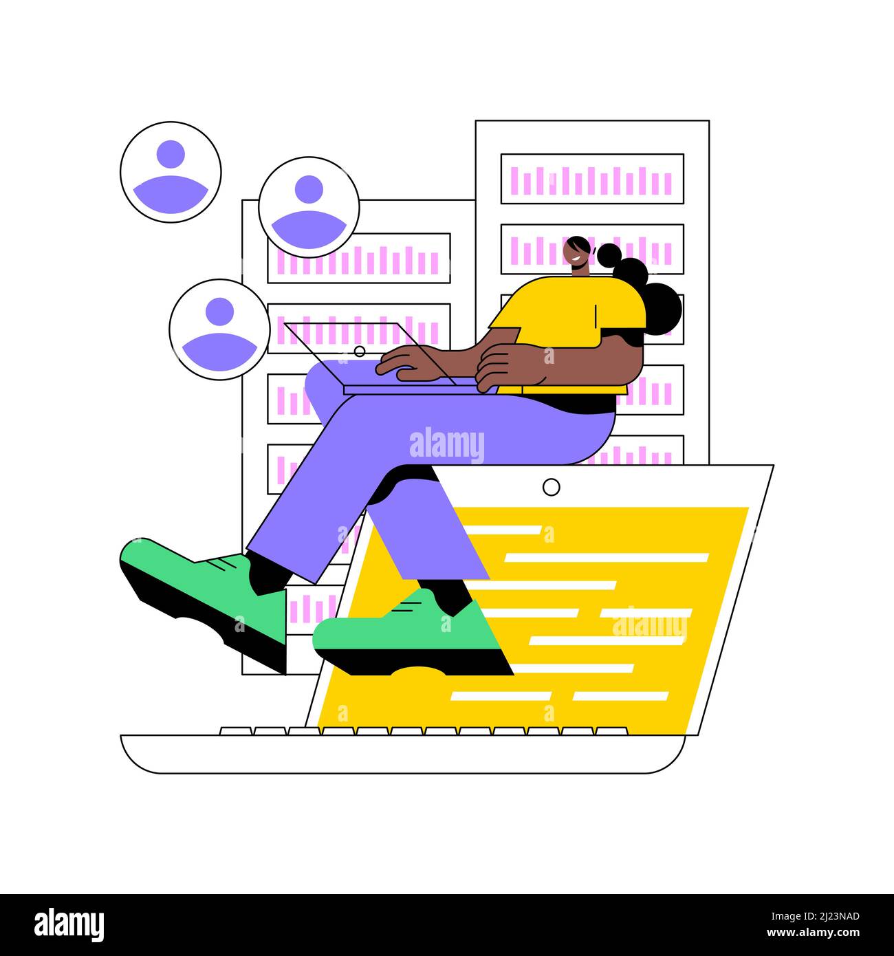 Management information system abstract concept vector illustration ...