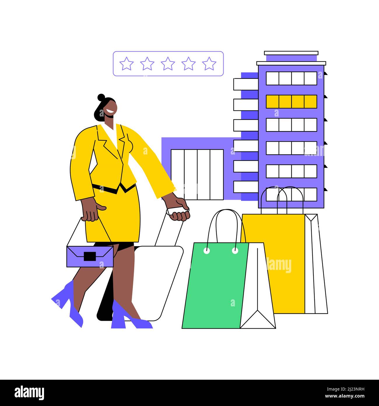 Boutique hotel abstract concept vector illustration. Personalized ...