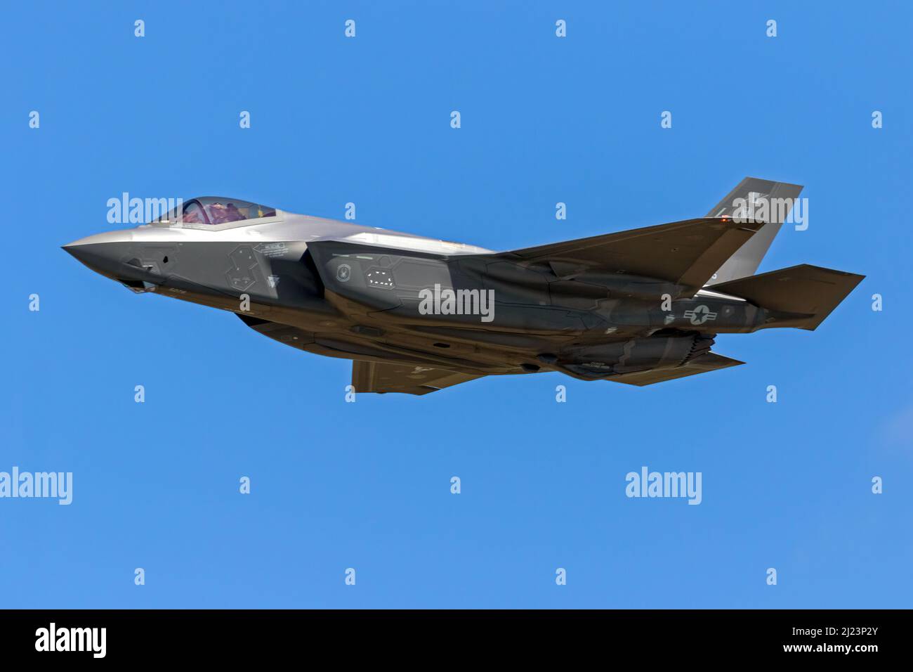 An F-35A fighter from the 388th Fighter Wing, United States Air Force ...
