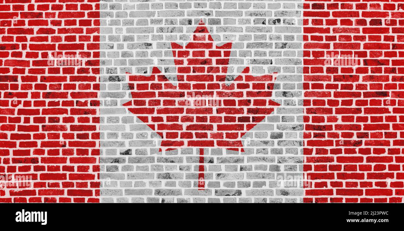 Brick wall flag hi-res stock photography and images - Alamy