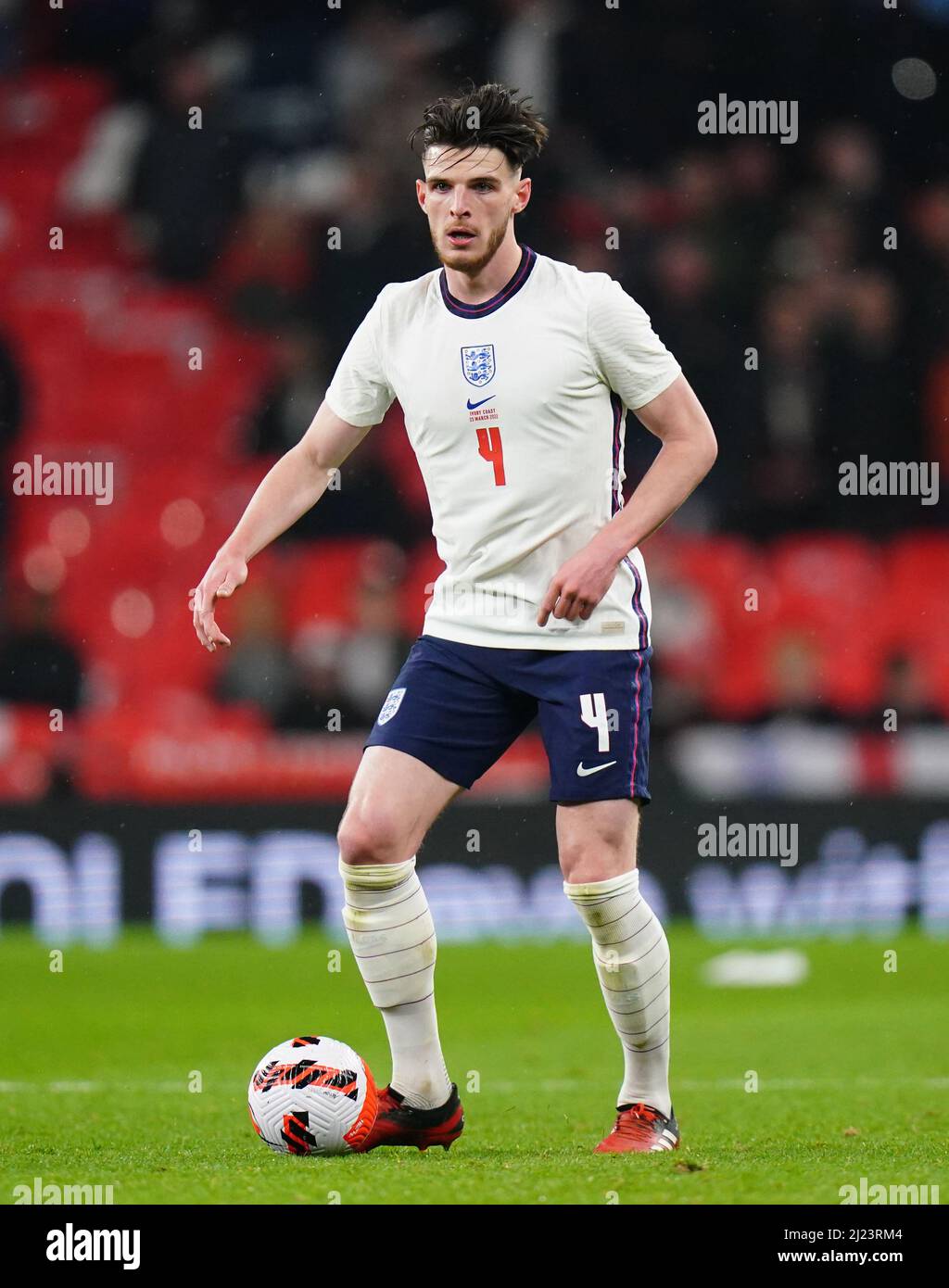 England's Declan Rice during the international friendly match at ...