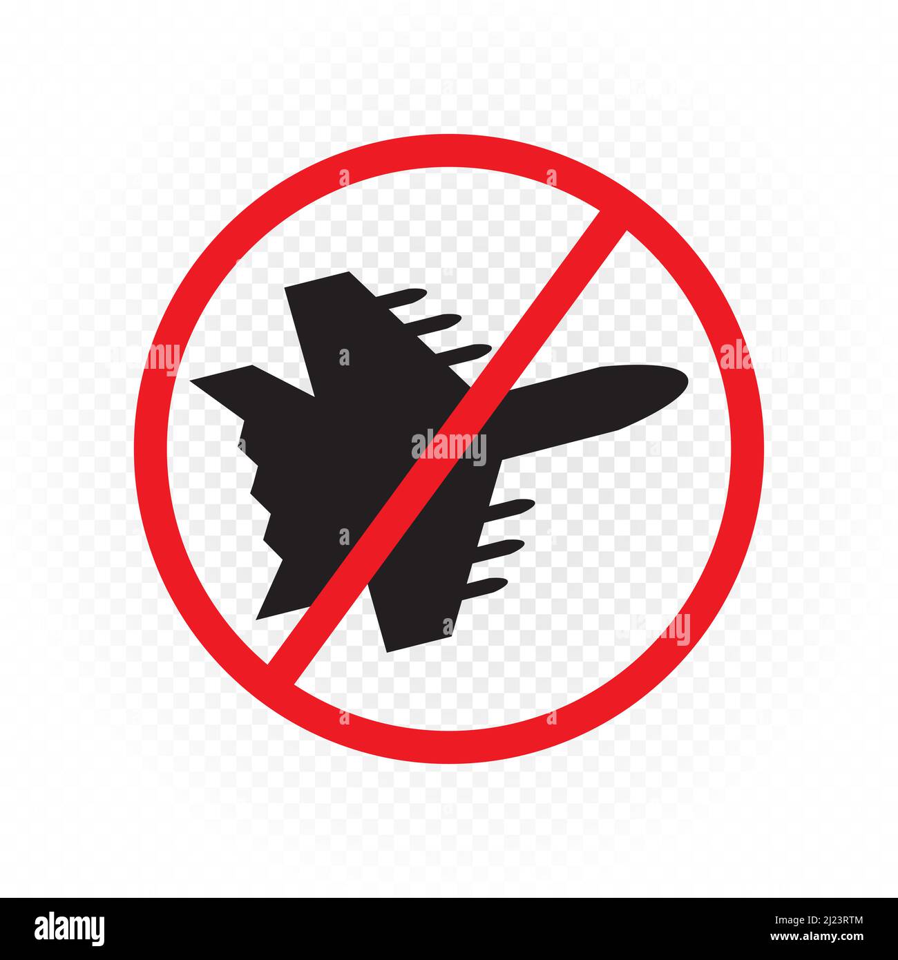 fighter jet fly destroyer prohibited sign symbol Stock Vector Image ...