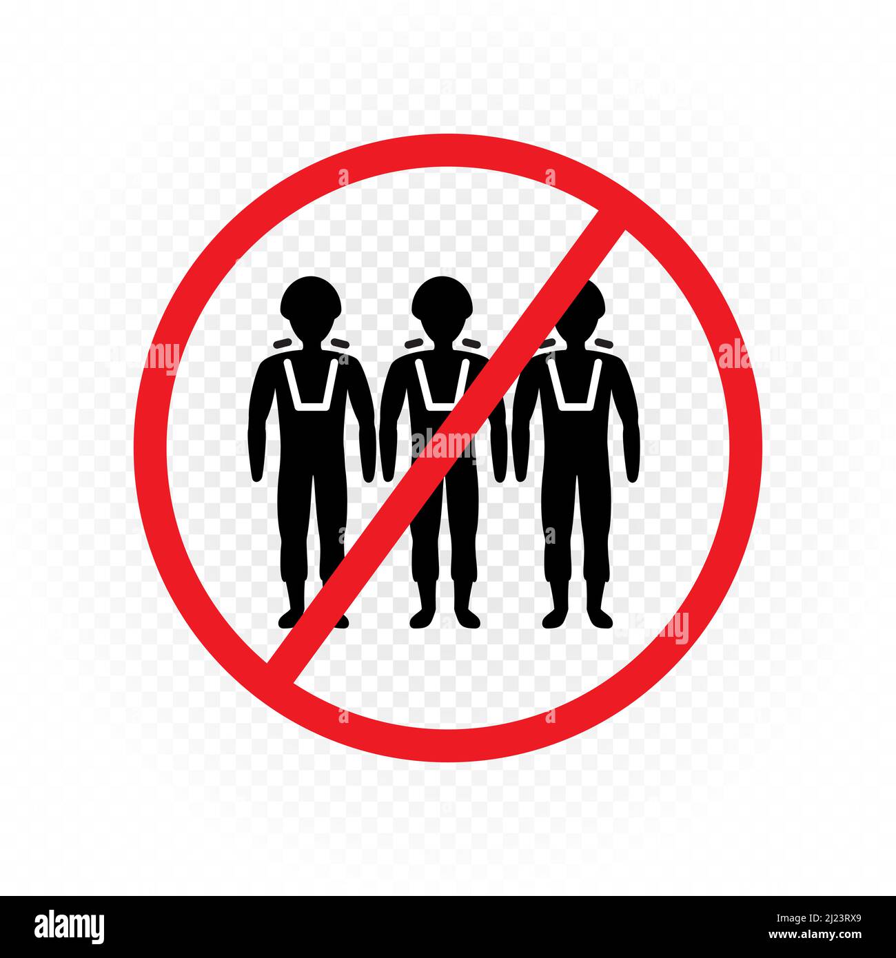 war army soldiers prohibited sign symbol Stock Vector Image & Art - Alamy