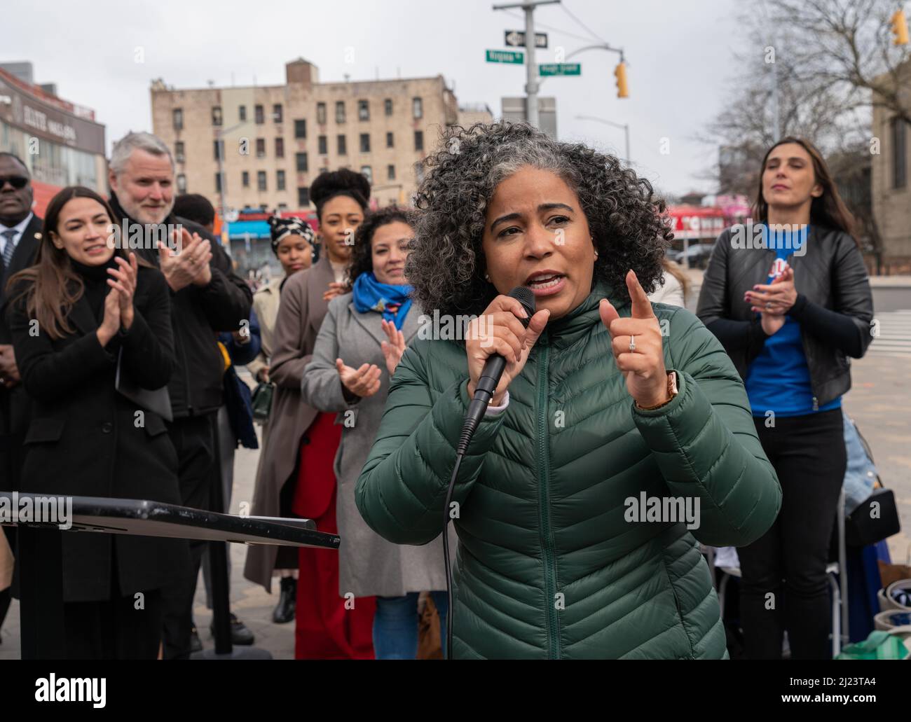 Bronx, United States. 27th Mar, 2022. Assembly Member Karines Reyes ...