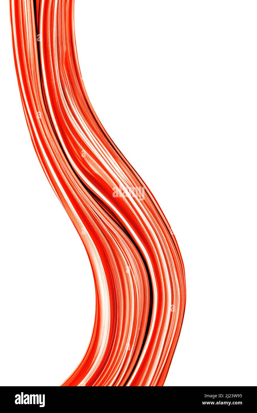 close up of the abstract red wavy colors paper texture background Stock ...