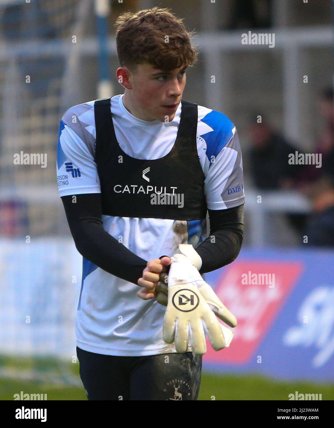 HARTLEPOOL, UK. MAR 29TH Hartlepool United Goalkeeper Patrick Boyes ...