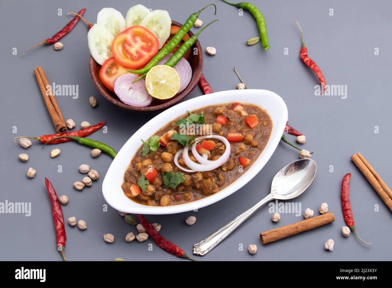 Punjabi Chhole Also Known As Chhola Masala Sabji Amritsari Chole Sabzi ...