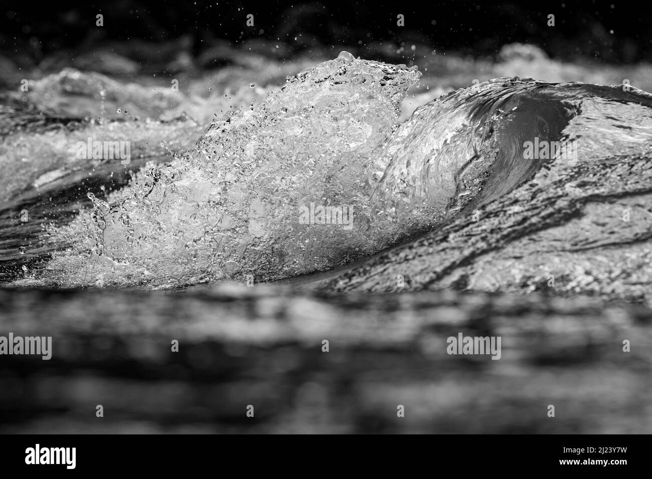 Water Fine Art Shapes in River Water Flow Washington PNW Stock Photo ...