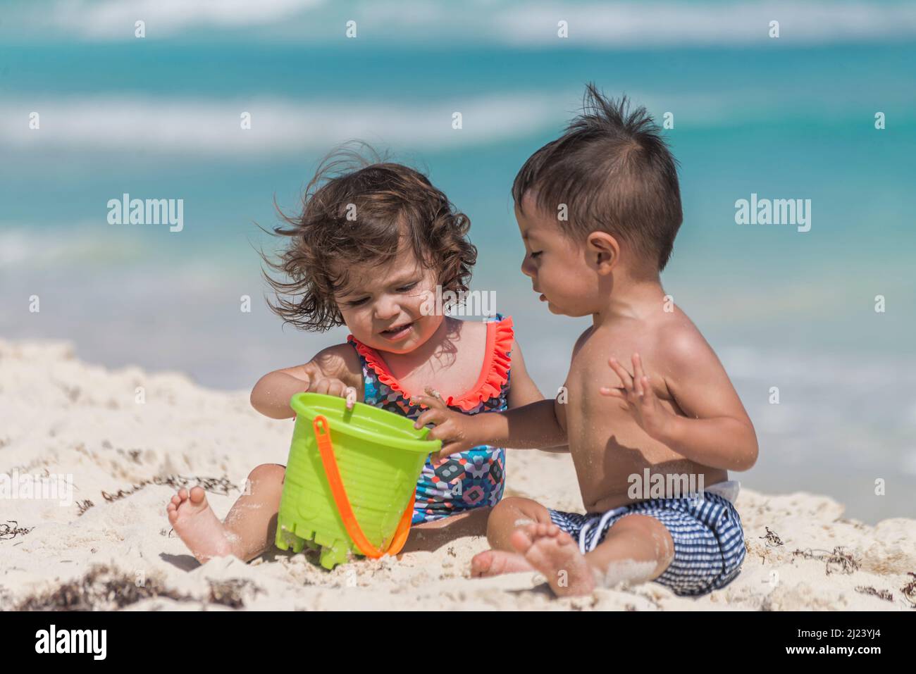 Little babies at the sand hi-res stock photography and images - Alamy