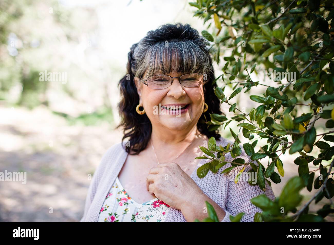 Portrait of Mexican Woman, Baby Boomer in San Diego Stock Photo - Alamy