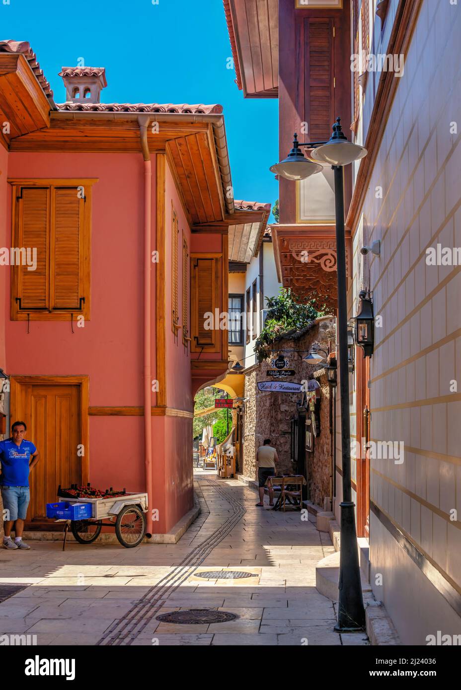 Streets of the Antalya old town in Turkey Stock Photo - Alamy