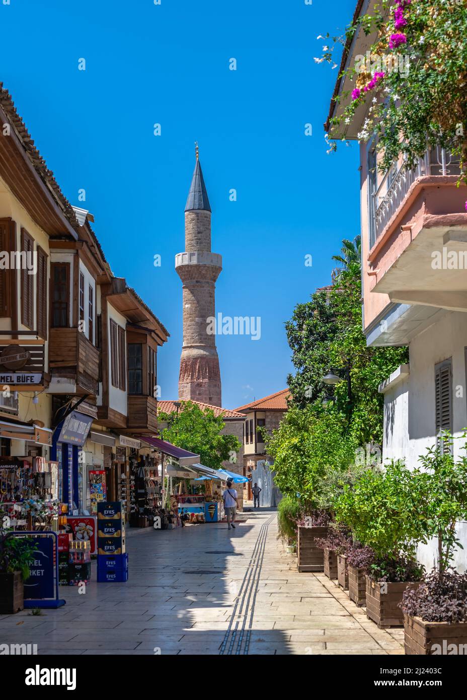 Streets of the Antalya old town in Turkey Stock Photo - Alamy