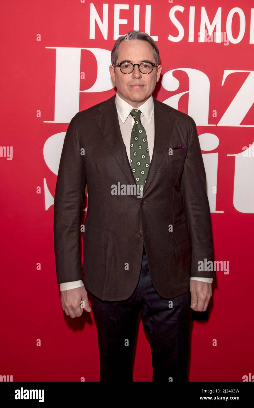 Matthew Broderick attends "Plaza Suite" Opening Night in New York City ...