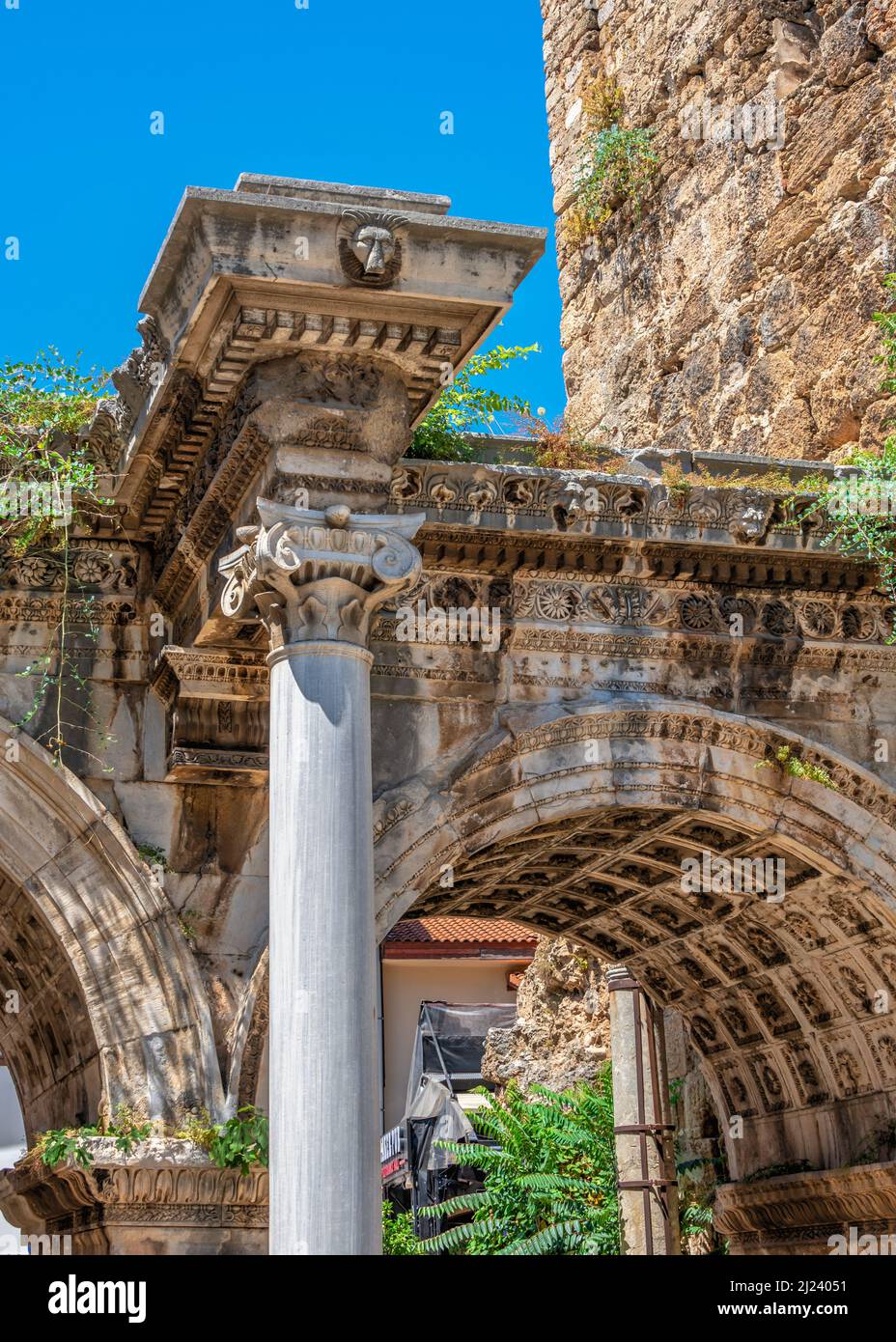 Hadrian's Gate in Antalya, Turkey Stock Photo - Alamy