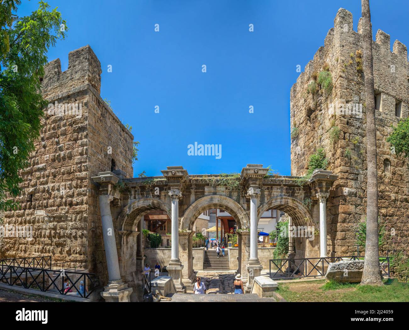 Hadrian's Gate in Antalya, Turkey Stock Photo - Alamy