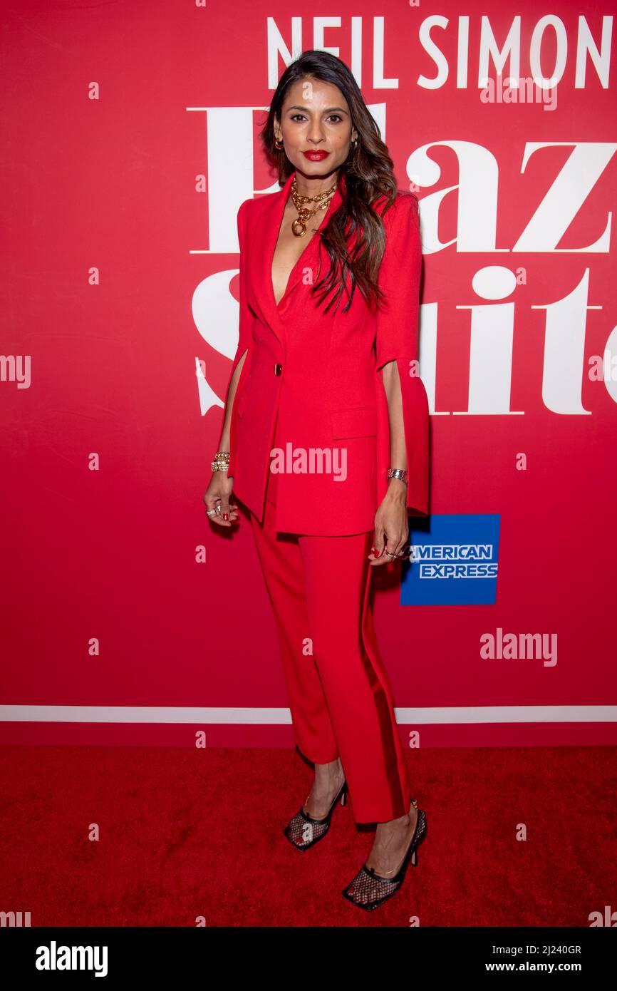 Divya Mathur attends "Plaza Suite" Opening Night in New York City ...