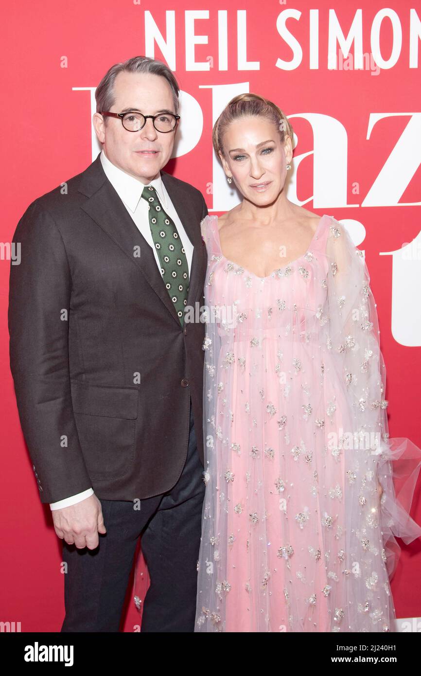 Matthew Broderick and Sarah Jessica Parker attend "Plaza Suite" Opening ...