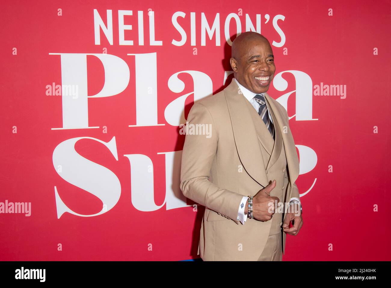 New York City Mayor Eric Adams attends "Plaza Suite" Opening Night in ...