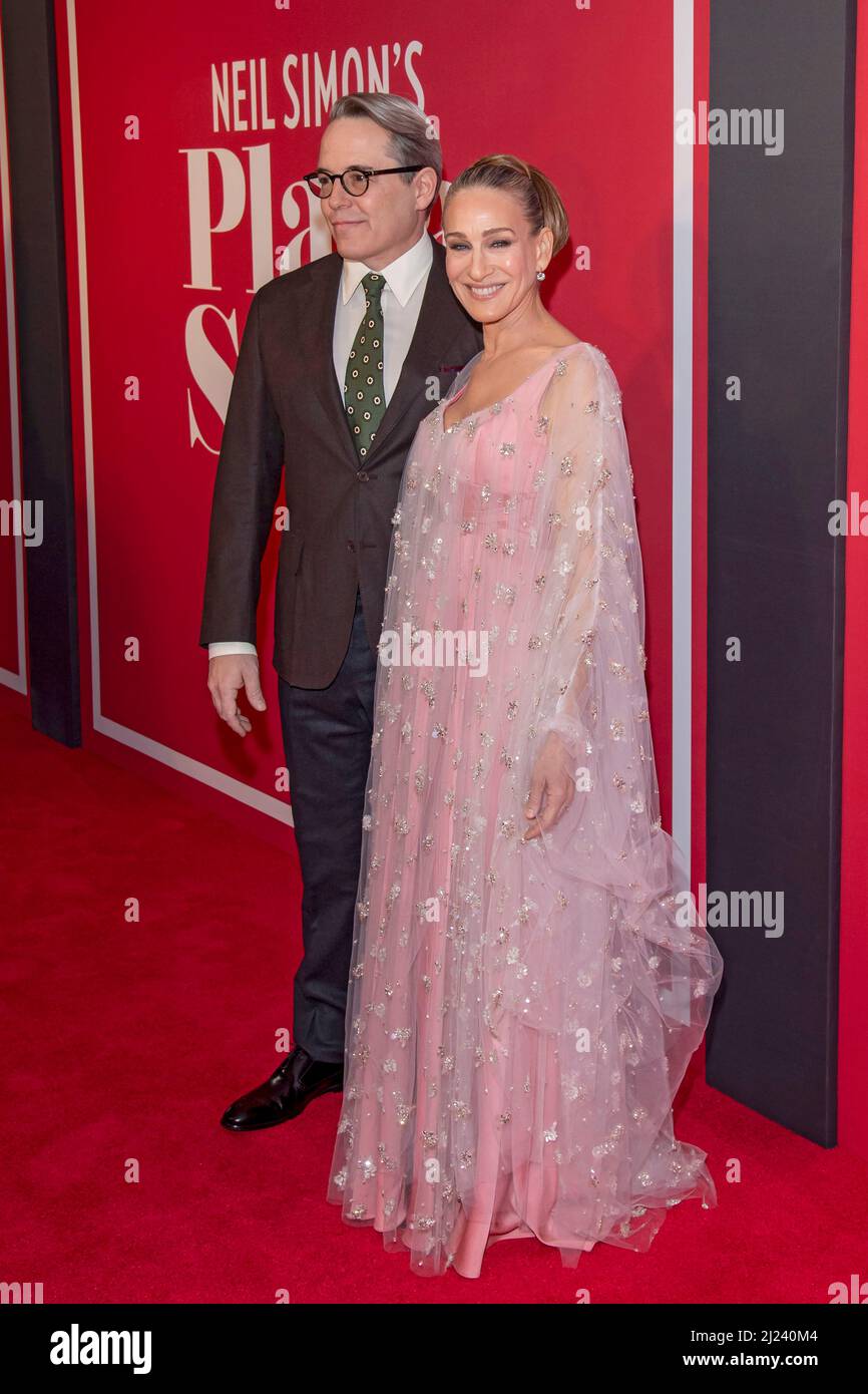 Matthew Broderick and Sarah Jessica Parker attend "Plaza Suite" Opening ...