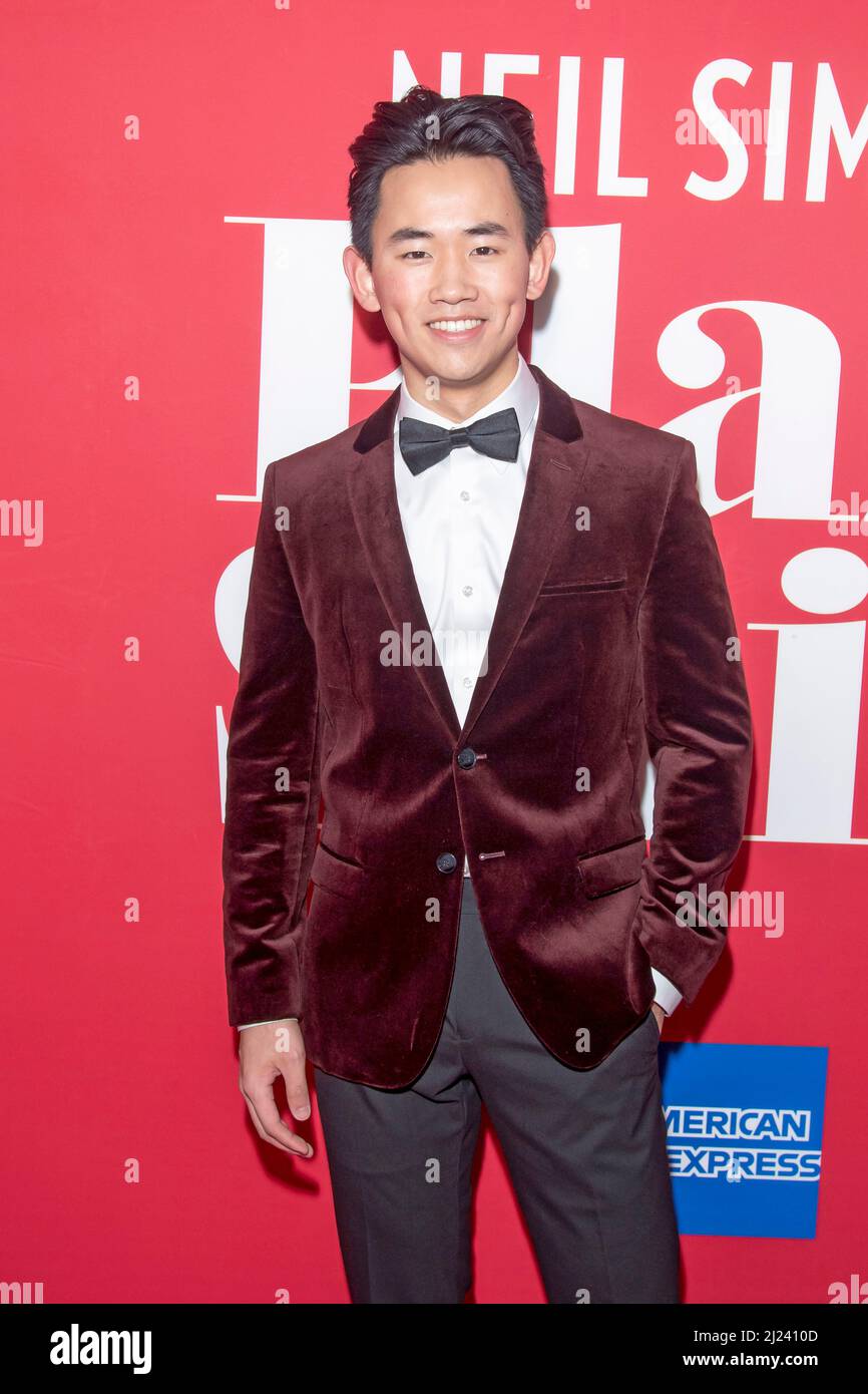 Brian Eng attends "Plaza Suite" Opening Night in New York City. (Photo ...