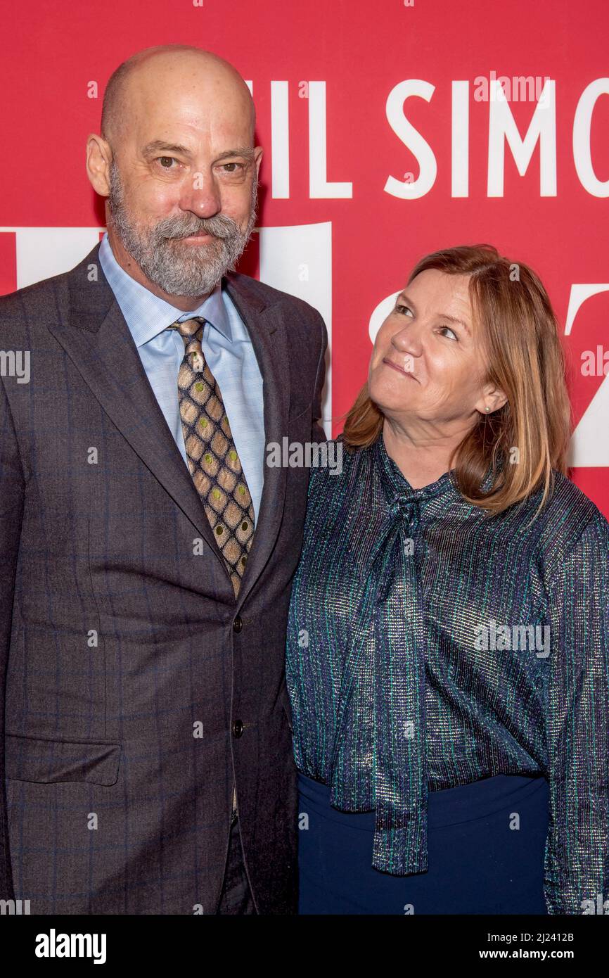 New York, United States. 28th Mar, 2022. Anthony Edwards and Mare ...