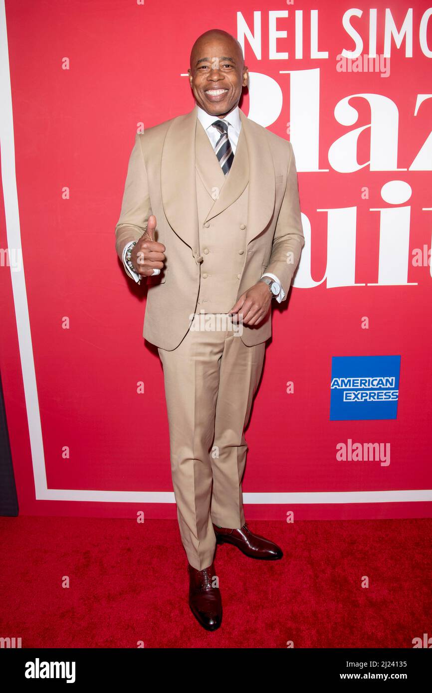 New York City Mayor Eric Adams attends "Plaza Suite" Opening Night in ...