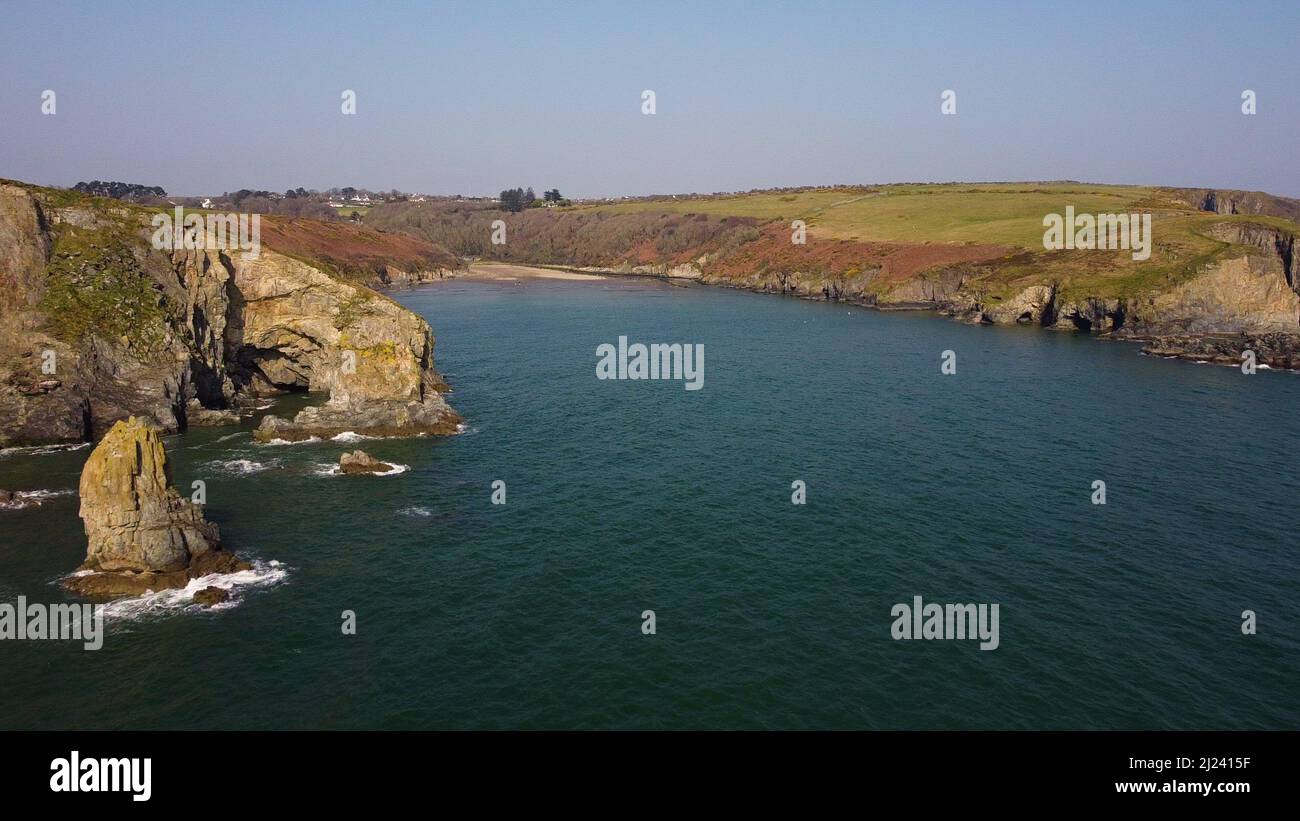 Aerial view flying sideways above hi-res stock photography and images ...