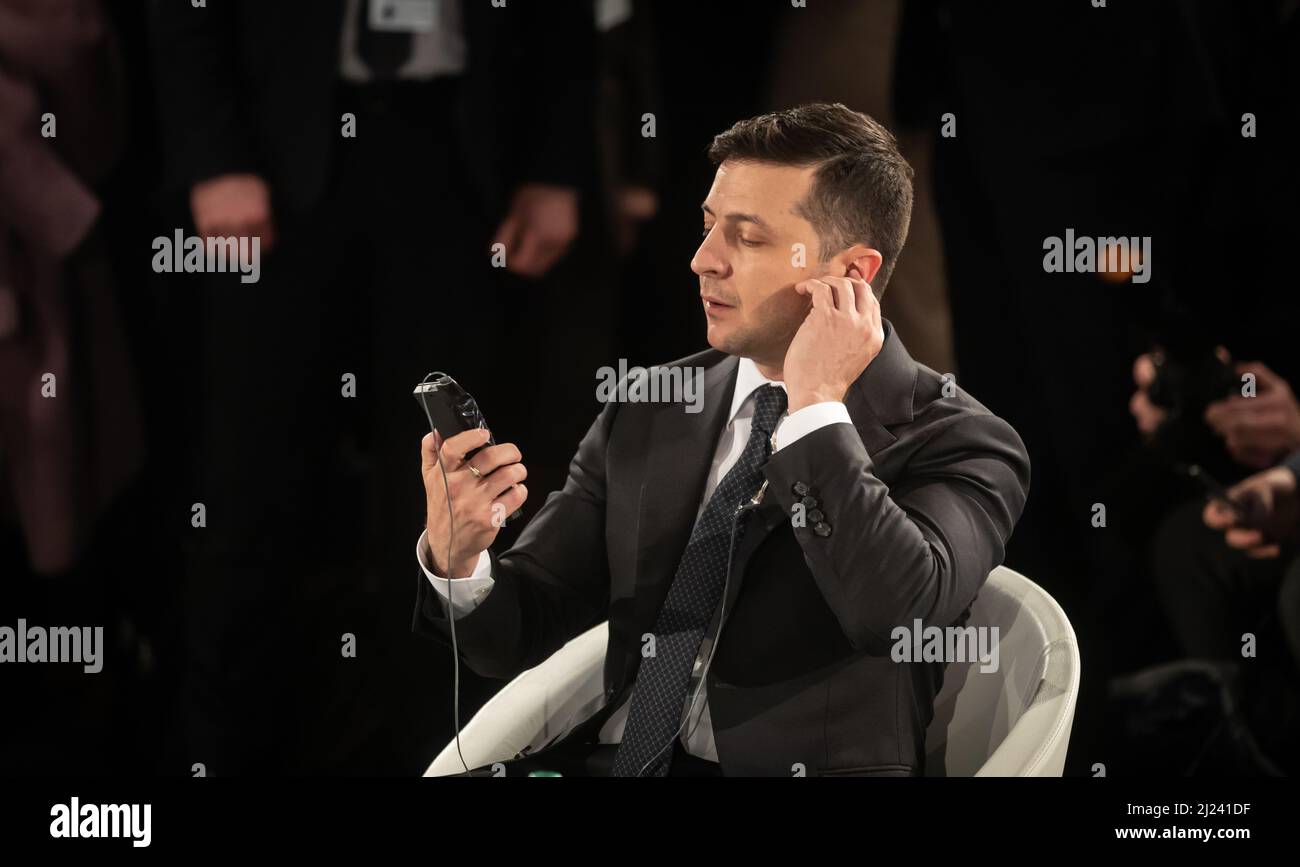 President of Ukraine Volodymyr Zelensky during Munich Security ...