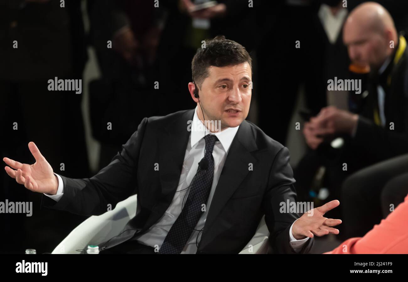 President of Ukraine Volodymyr Zelensky during Munich Security ...