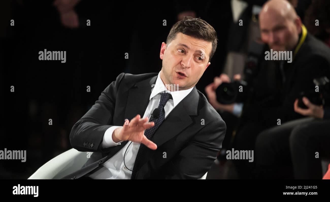 President of Ukraine Volodymyr Zelensky during Munich Security ...