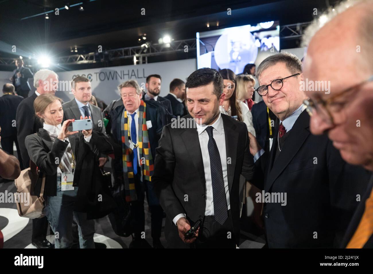 President of Ukraine Volodymyr Zelensky during Munich Security ...