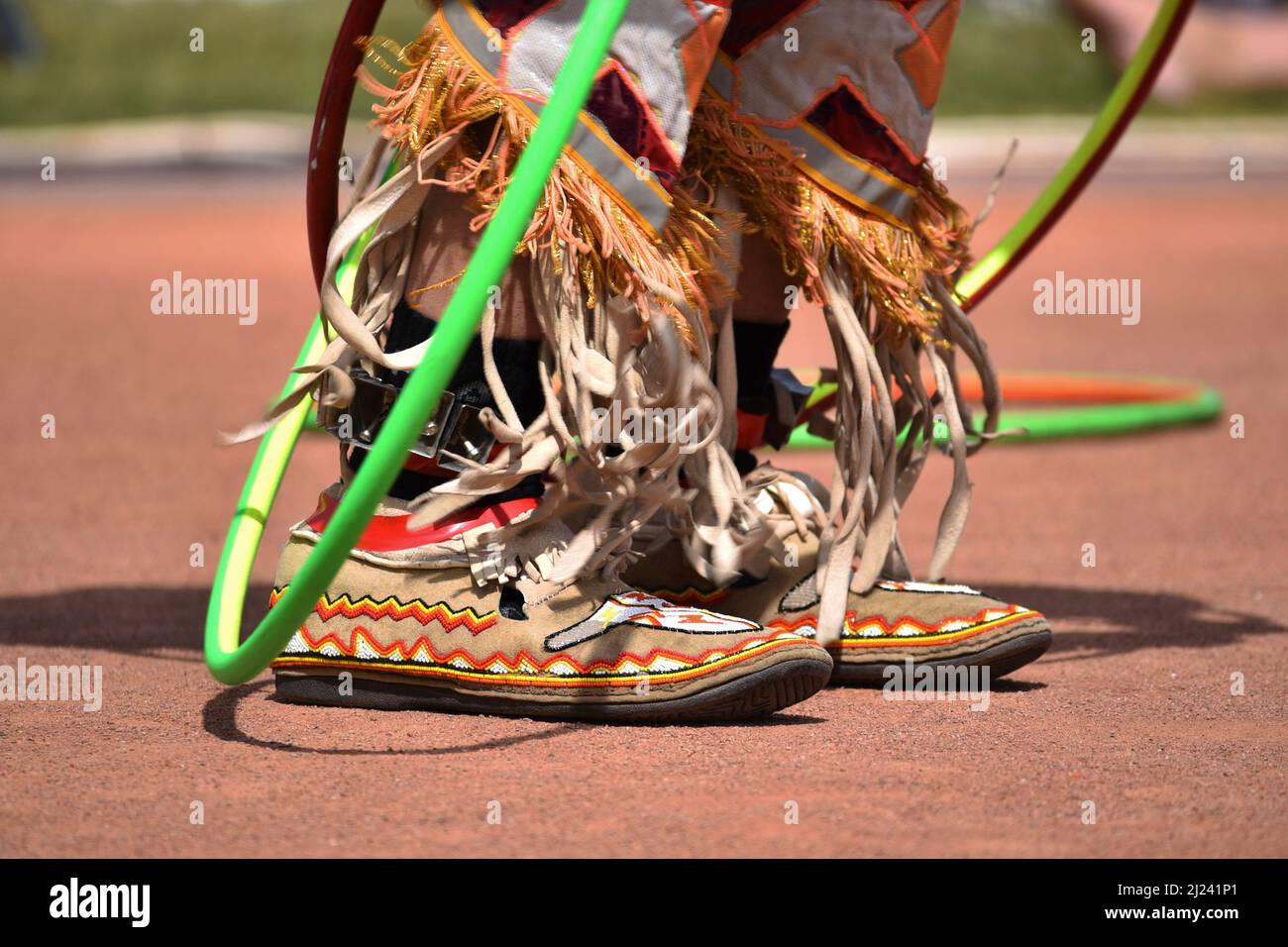 Dallas Arcand of the Cree, Nakota Sioux and Metis tribes performs at ...
