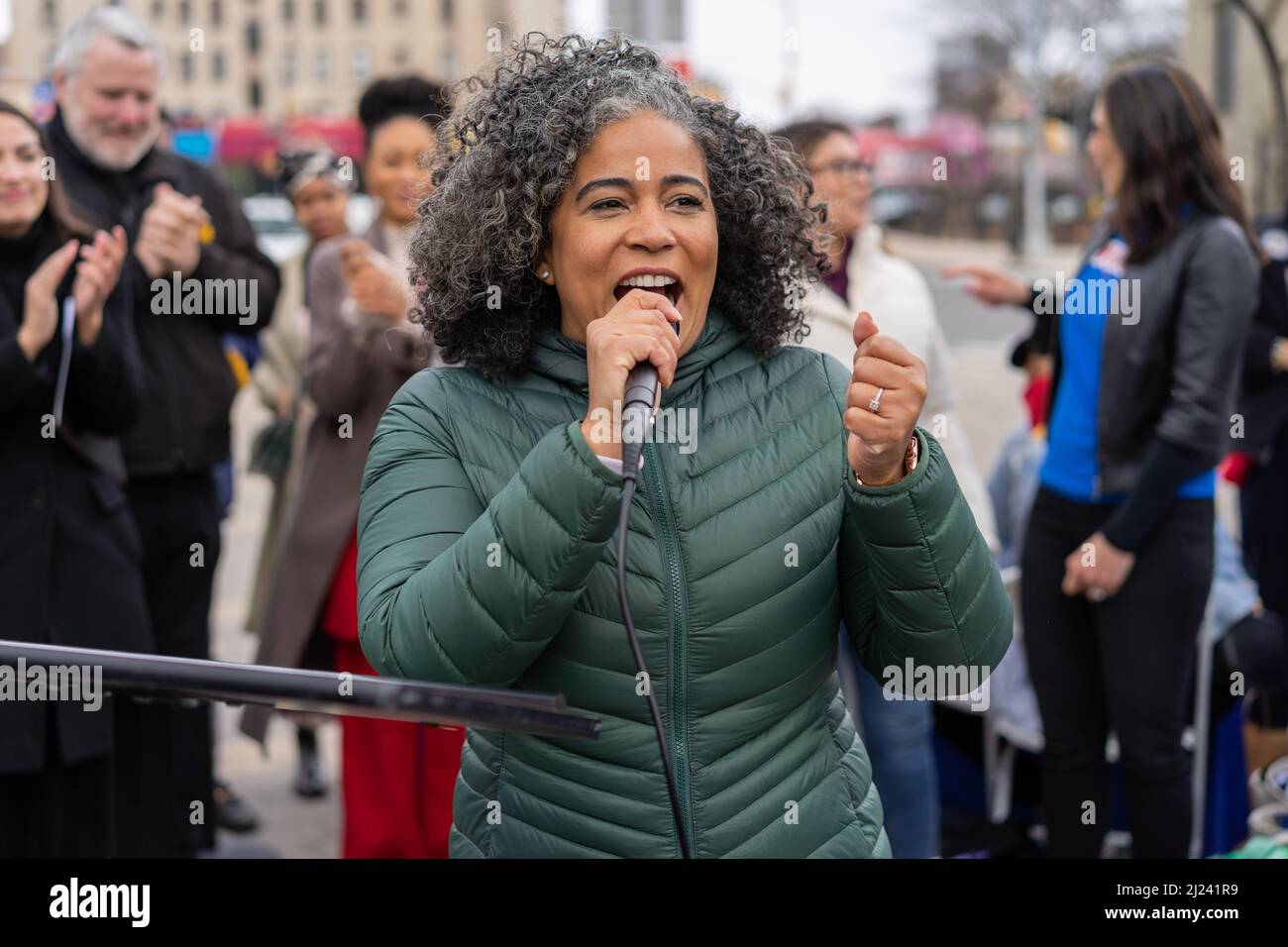Bronx, New York, USA. 27th Mar, 2022. Assembly Member Karines Reyes ...