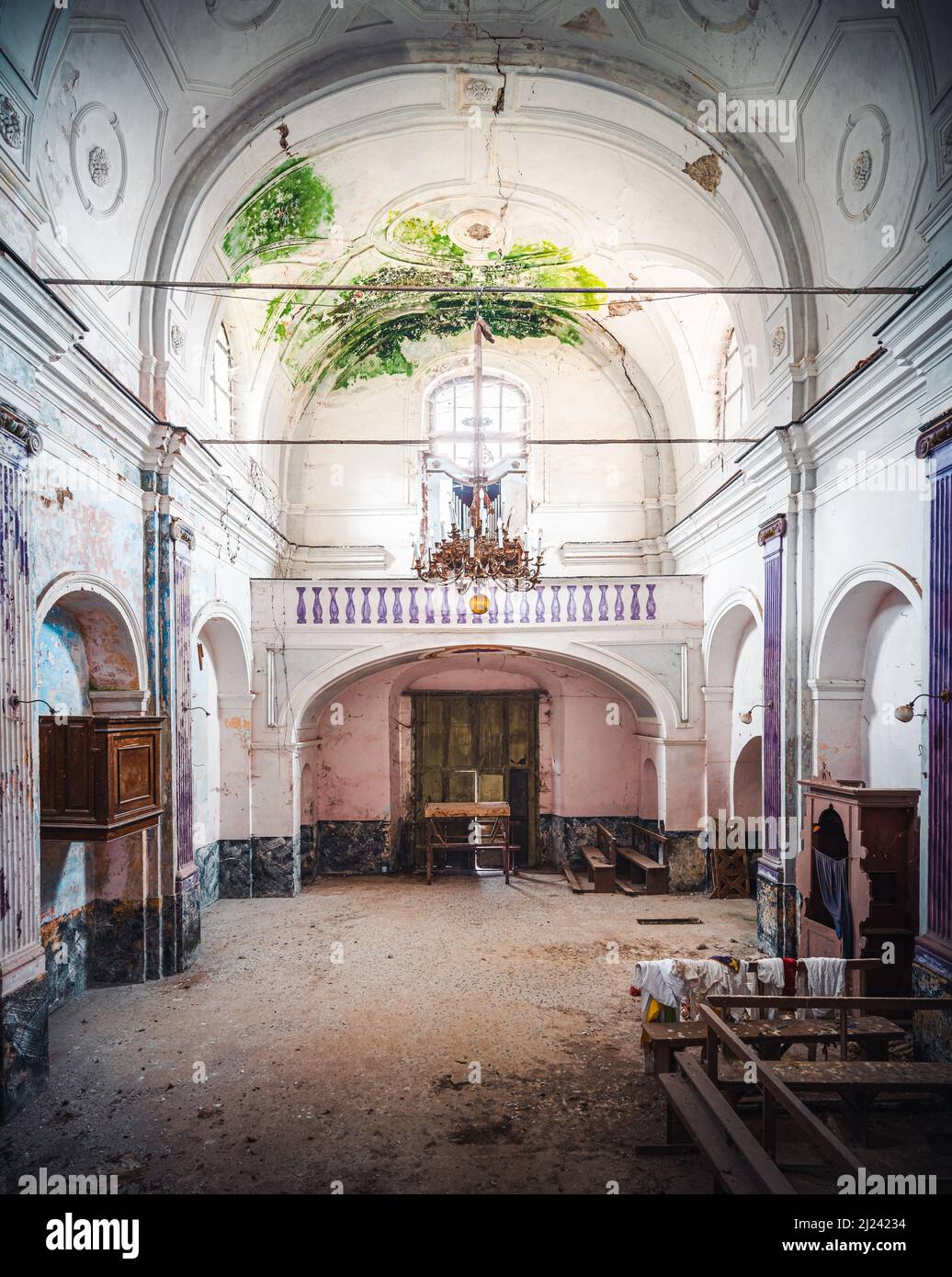 Abandoned Church Building in Decay in Italy Stock Photo - Alamy