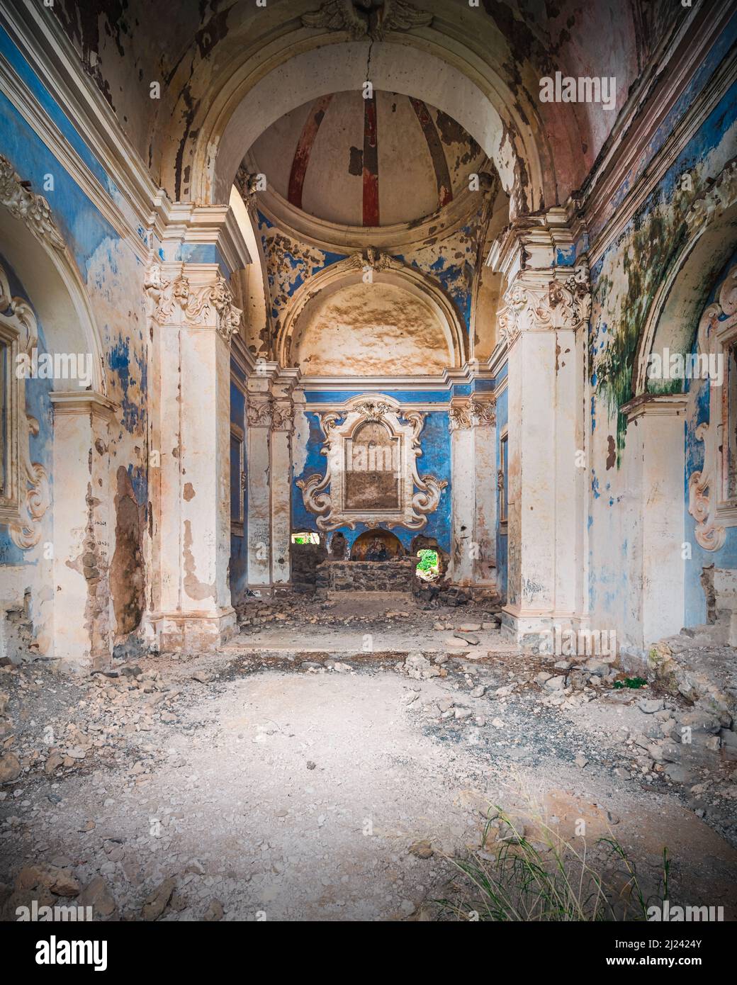 Abandoned Church Building in Decay in Italy Stock Photo - Alamy