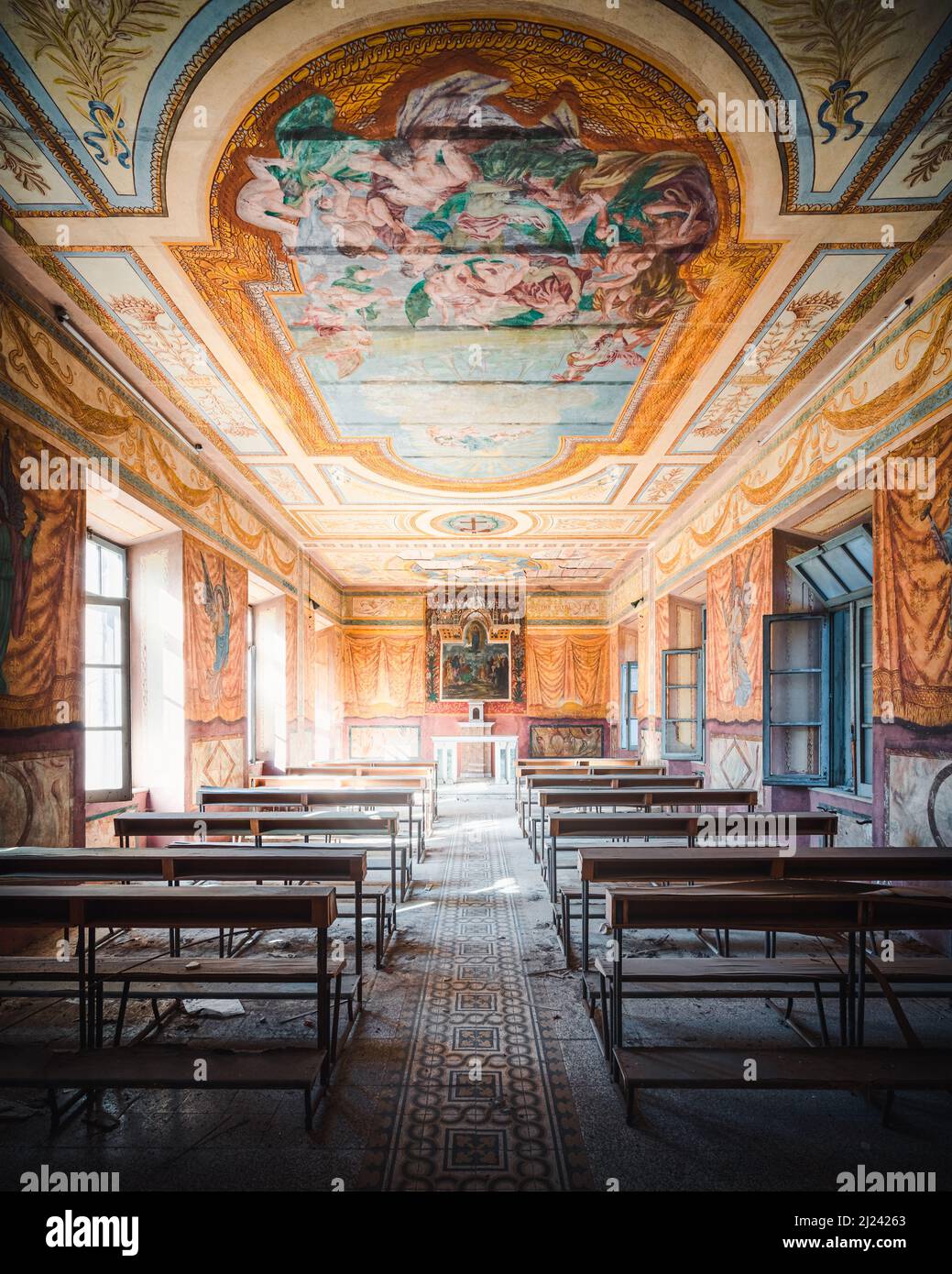 Abandoned Church Building in Decay in Italy Stock Photo - Alamy